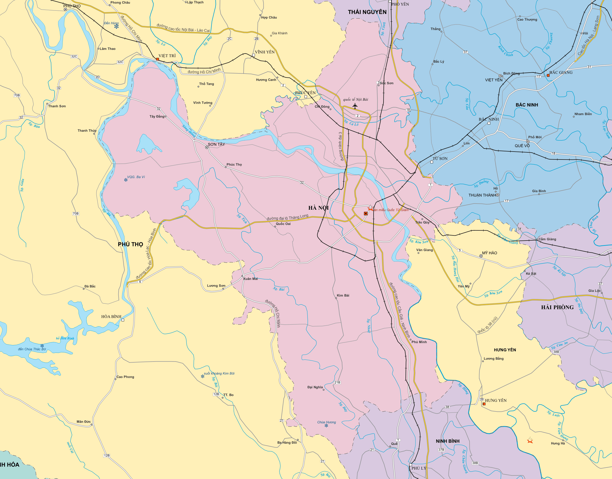 Xã Ba Vì - Thủ Đô Hà Nội - Bản đồ và Thông tin hành chính cập nhật mới nhất