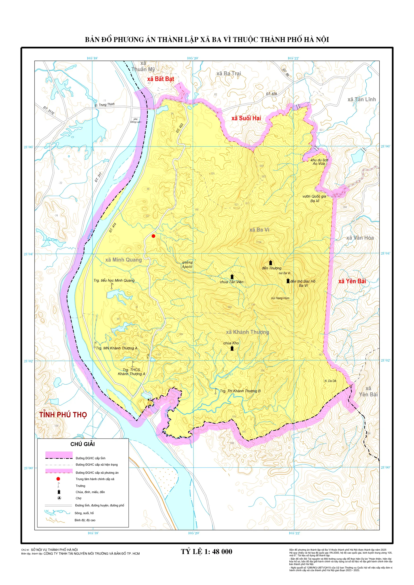 Xã Ba Vì - Thủ Đô Hà Nội - Bản đồ và Thông tin hành chính cập nhật mới nhất